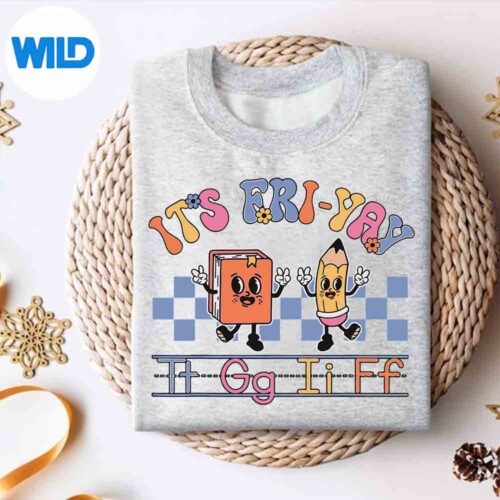 Teacher SVG, Happy Friday Lovers Fun Friyay Tgif Teacher School SVG ...