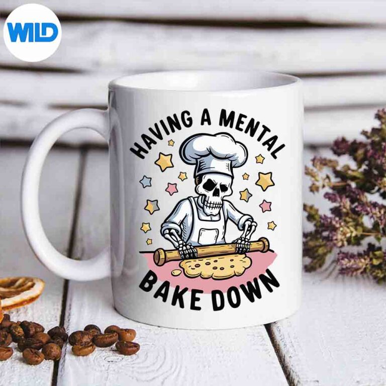Skeleton SVG, Having Atal Bake Down Skeleton Baker Halloween Cute Funny ...