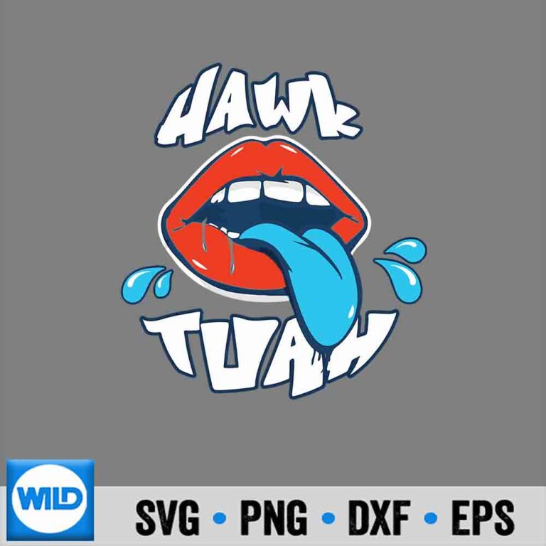 Hawk Tuah SVG, Hawk Tuah Meme Joke For Huck Tua SVG - WildSvg