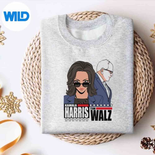 Kalama SVG, Kamala Harris Tim Walz Vote Democratic Candidate SVG - WildSvg