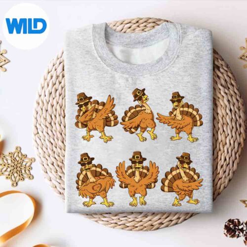 Thanksgiving SVG, Thanksgiving Day Dancing Turkey Pilgrim Girls SVG ...