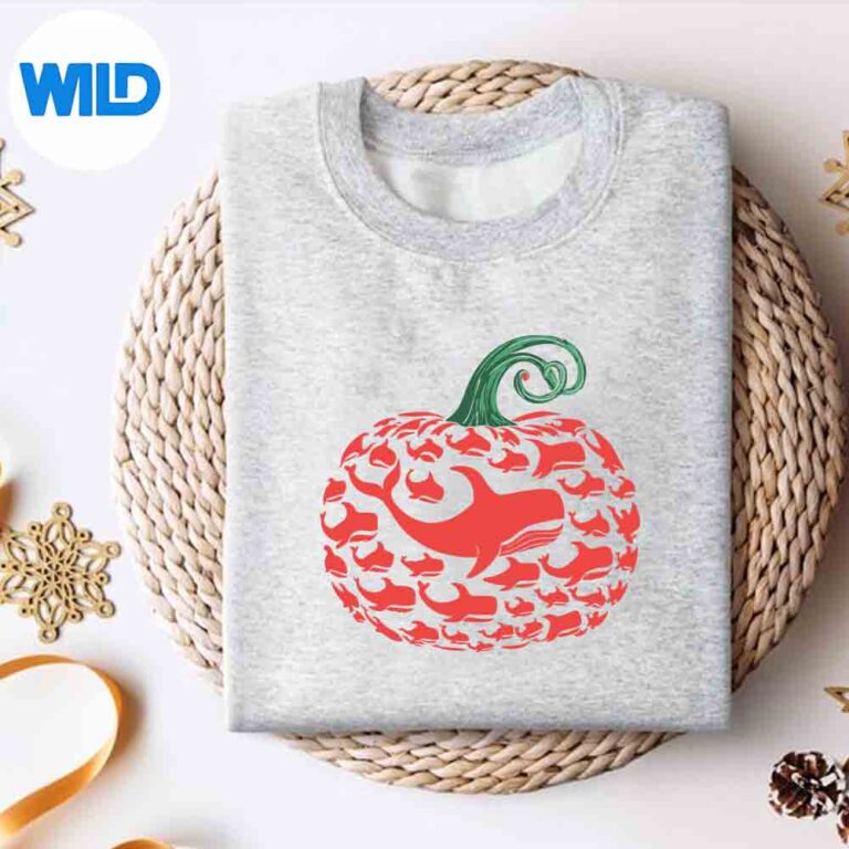 Pumpkin SVG, Whale Pumpkin Halloween Whale Vintage SVG - WildSvg