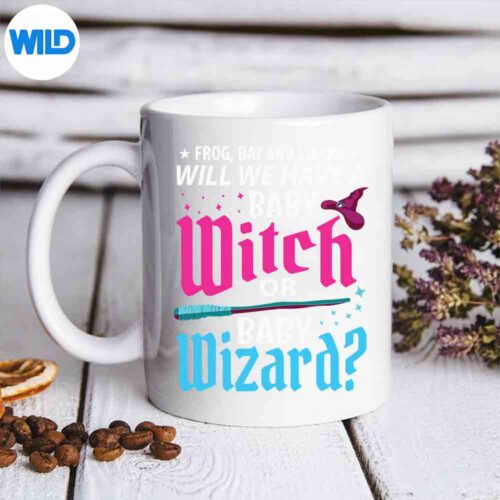 Witch SVG, Witch Or Wizard Gender Reveal Baby Shower Party Celebration ...