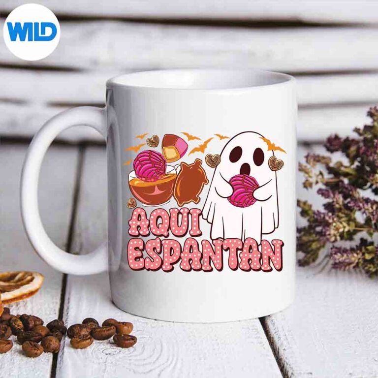 Spooky SVG, Aqui Espantan Cute Ghost Spanish Halloween Spooky Ghost SVG ...