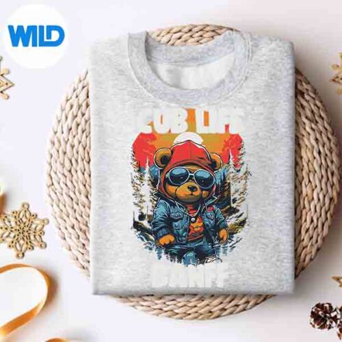 Banff Grizzly Bear SVG, Banff Grizzly Brown Bear Cub For SVG - WildSvg