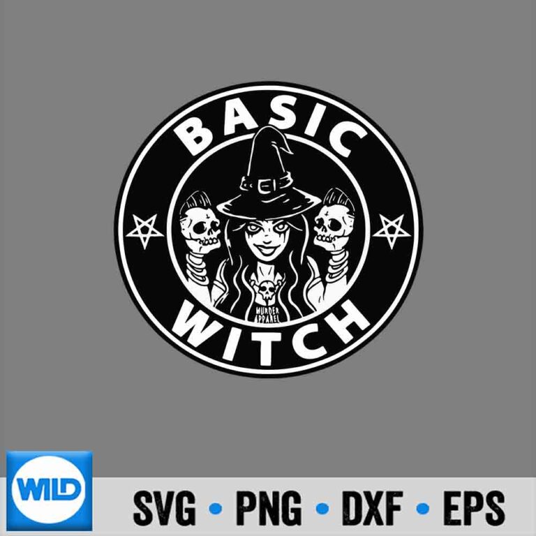 Witch SVG, Basic Witch Goth Halloween Vintage SVG - WildSvg