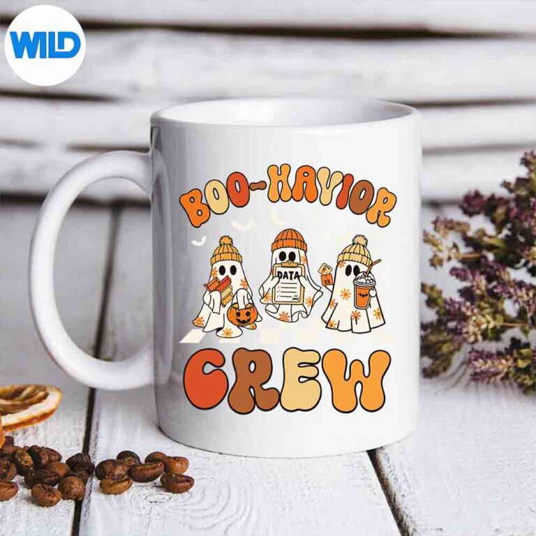 Halloween SVG, Behavior Analyst Halloween Aba Cute Ghost Boohavior Crew ...