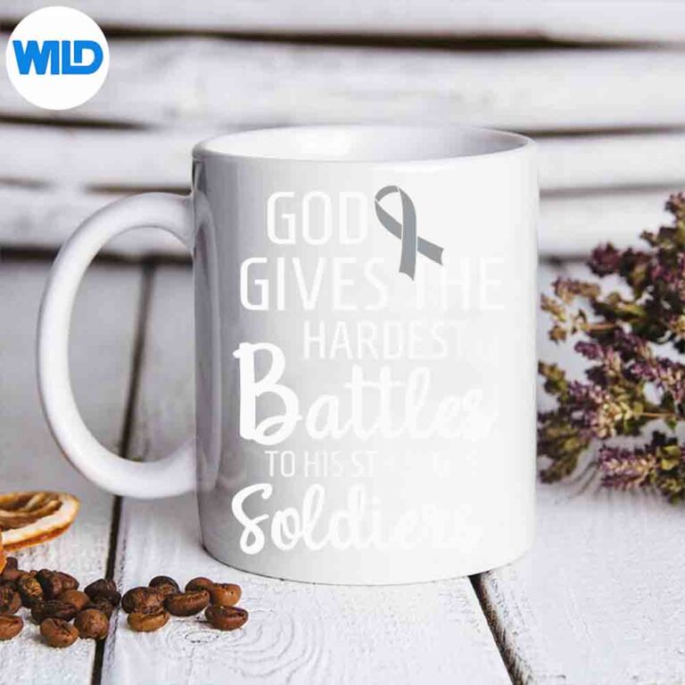 Cancer Survivor SVG, Brain Cancer Fighter Survivor Motivational Grey ...