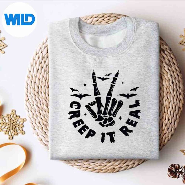 Skeleton SVG, Creep It Real Skeleton Halloween Costume For SVG - WildSvg