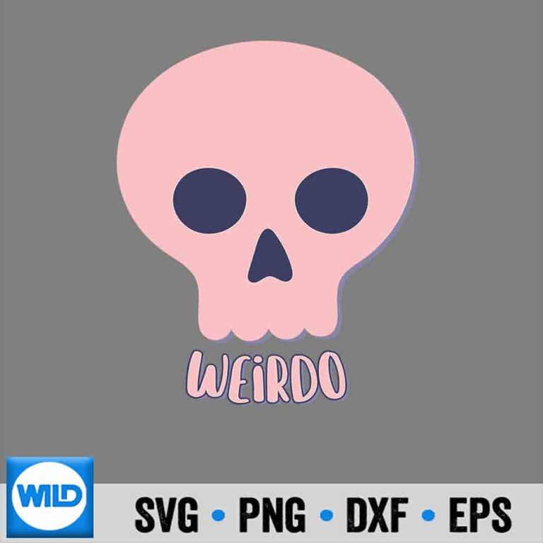 Skull SVG, Cute Pastel Goth Skull Weirdo Aesthetic Gothic Punk Grunge ...