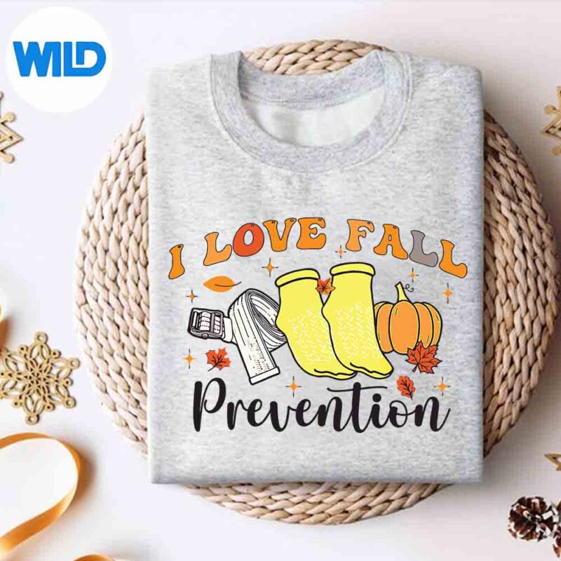 Prevention SVG, I Love Fall Prevention Vintage SVG - WildSvg
