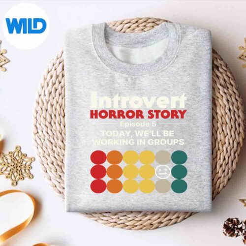 Horror SVG, Introvert Horror Story Antisocial Vintage Geek SVG - WildSvg