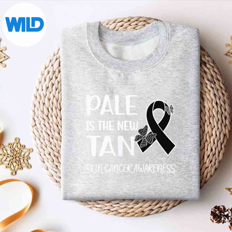 Cancer Survivor SVG, Pale Is The New Tan Skin Cancer Survivor Melanoma ...