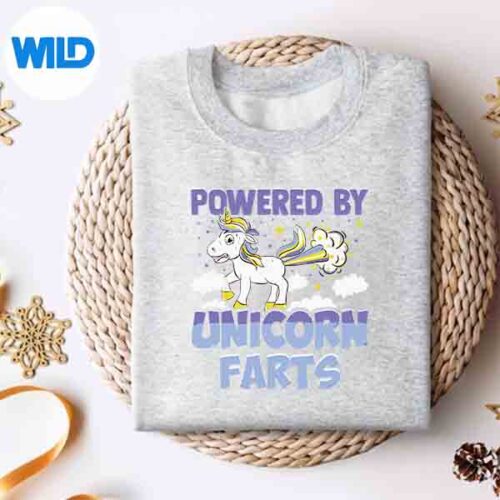 Unicorn Farts Powered SVG, Powered By Unicorn Farts Unicorn SVG - WildSvg