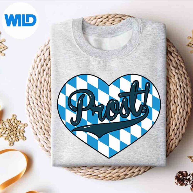 Oktoberfest SVG, Prost Bavarian Heart Cute Oktoberfest Silly Keen SVG ...