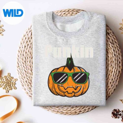 Pumpkin SVG, Punkin Mohawk Party Pumpkin Dad Halloween SVG - WildSvg