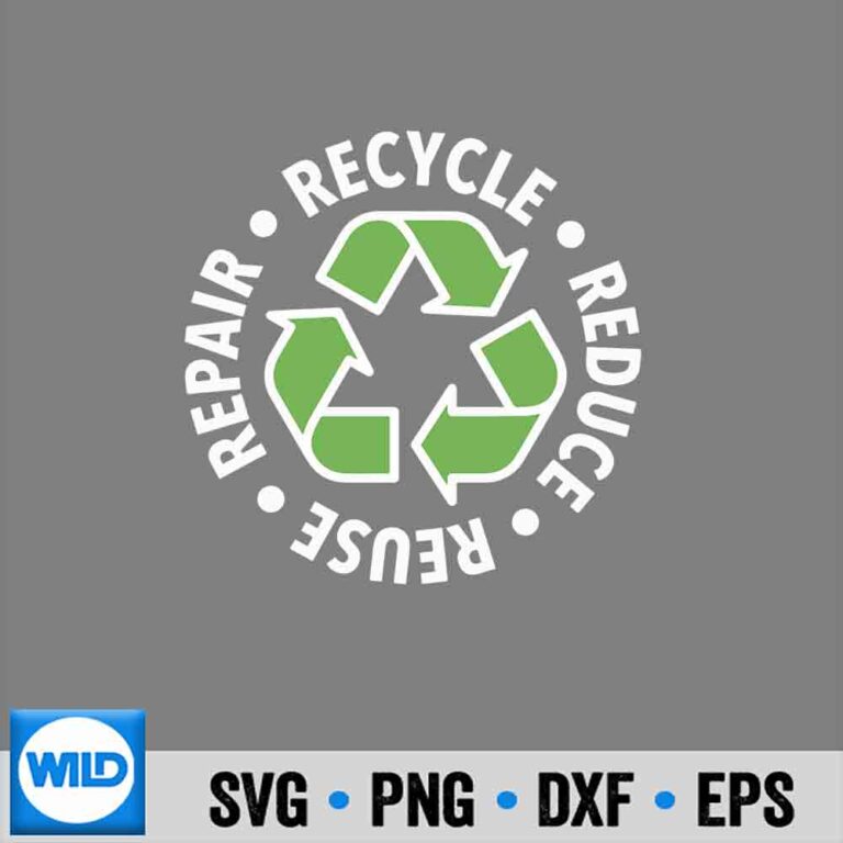 Recycle SVG, Recycle Reduce Reuse Repair Green SVG - WildSvg Recycle SVG, Recycle Reduce Reuse Repair Green SVG - WildSvg