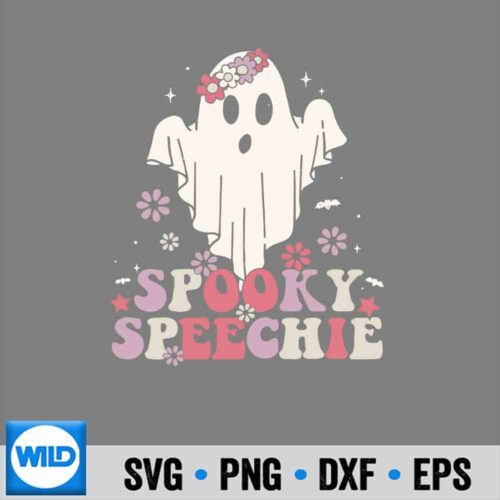 Spooky SVG, Retro Speech Therapy Halloween Spooky Speechie Language SVG ...