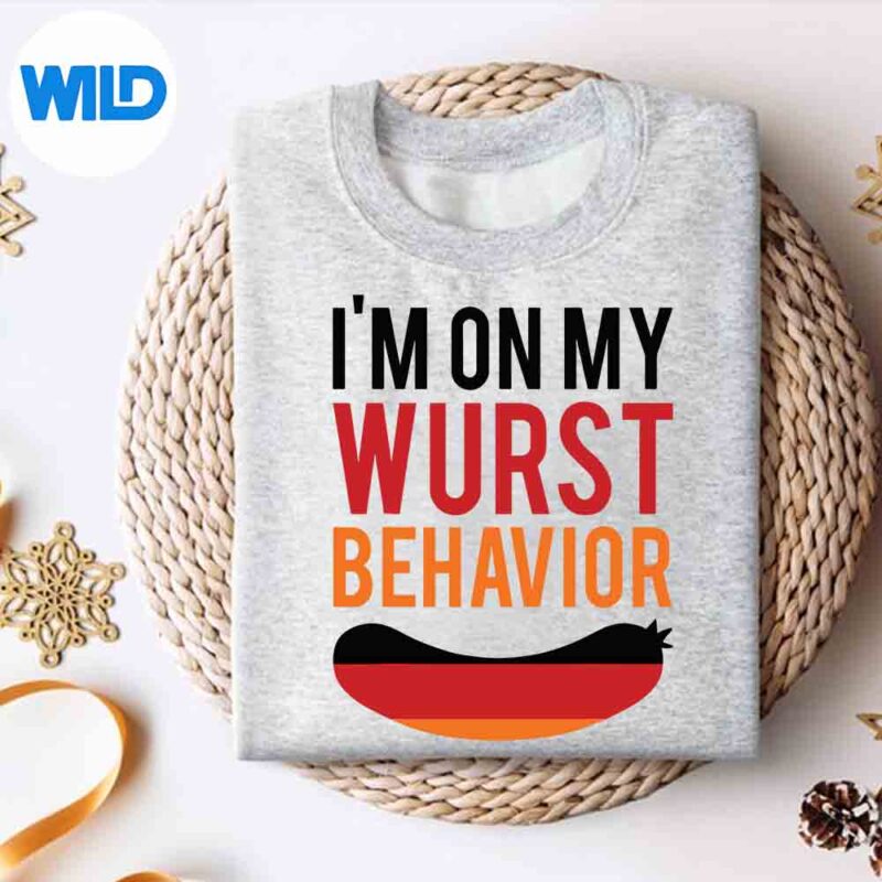 Oktoberfest SVG, Wurst Behavior Oktoberfest German Vintage SVG - WildSvg
