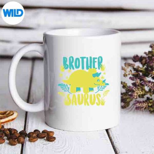 Brother Dinosaur Vintage SVG, Brother Saurus Dinosaur For Vintage SVG ...