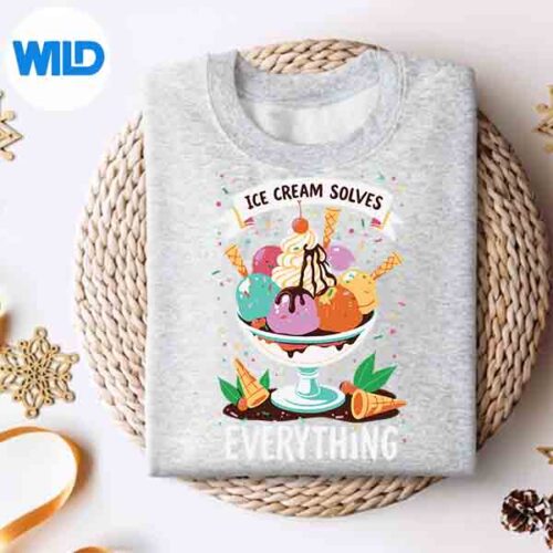 Ice cream solves SVG, Ice Cream Party Ice Cream Solves Everything SVG ...