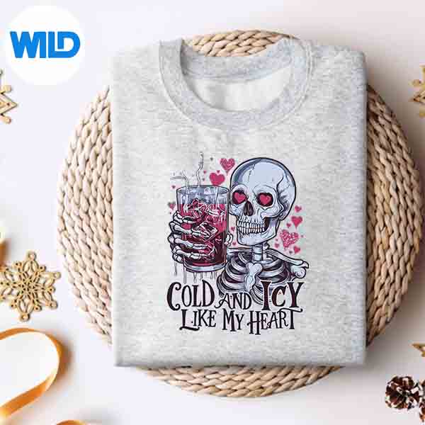 Icy Heart Valentine SVG, Cold And Icy Like My Heart Anti Valentine ...