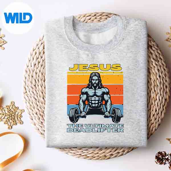 Jesus Lifter SVG, Jesus The Ultimate Dead Lifter Christian Lord Christ ...