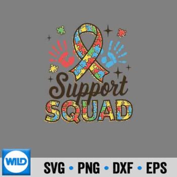 Autism Squad SVG, Support Squad Accept Understand Love Autism Awareness ...