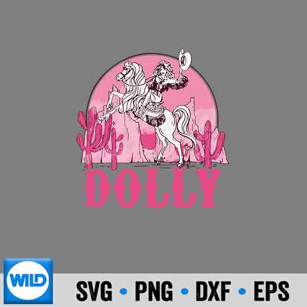 Vintage Dolly Retro SVG, Vintage Dolly Name Retro Style SVG - WildSvg
