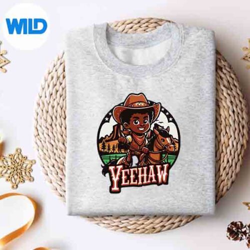 Yeehaw Rodeo SVG, Yeehaw African American Rodeo Cow SVG - WildSvg