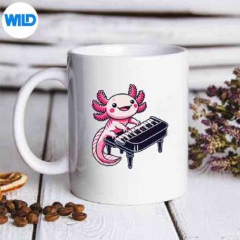 Axolotl Piano SVG, Axolotl Playing Piano Axolotls Musician Music SVG ...