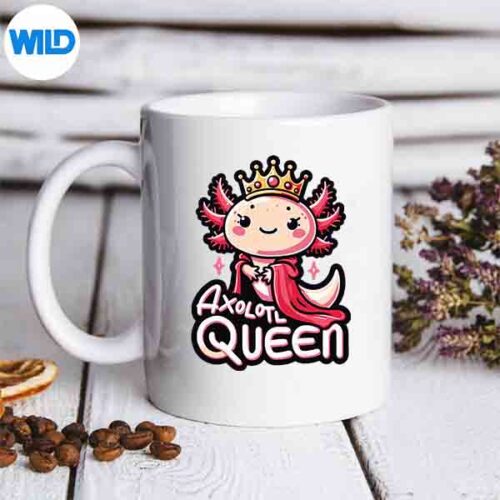 Axolotl Queen SVG, Axolotl Queen Girls Axolotl Lover Axolotl SVG - WildSvg