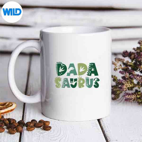 Dada Saurus SVG, Dada Saurus Matching Family Dinosaur SVG - WildSvg