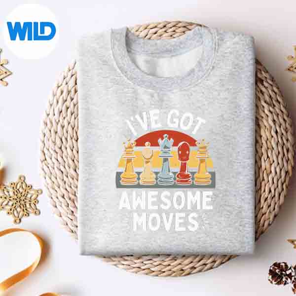 Chess Moves SVG, Ive Got Awesome Moves Chess Player Chess Pieces Retro ...