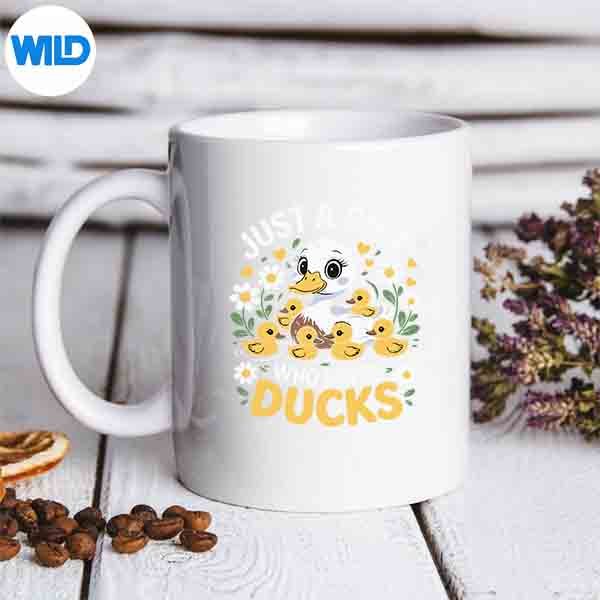 Duck Girl SVG, Just A Girl Who Loves Ducks Duck Costume Cute Duck Lover ...