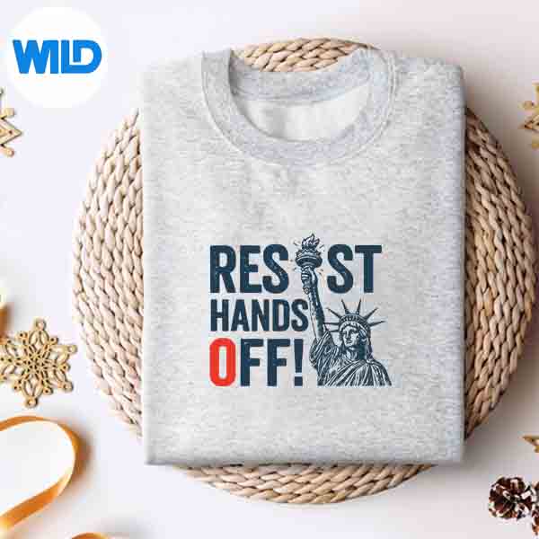 Resist Resistance Statue Of Liberty Hands Off Protest Vector Design ...