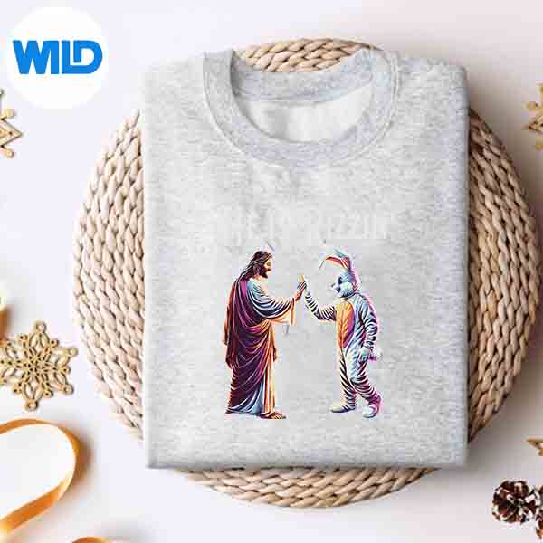 Rizz High Five SVG, Rizz He Is Rizzin Jesus High Five Easter Bunny SVG ...