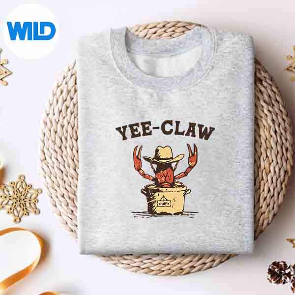 Yee Claw SVG, Vintage Yee Claw Yee Haw Crab Crawfish Boil Season SVG ...
