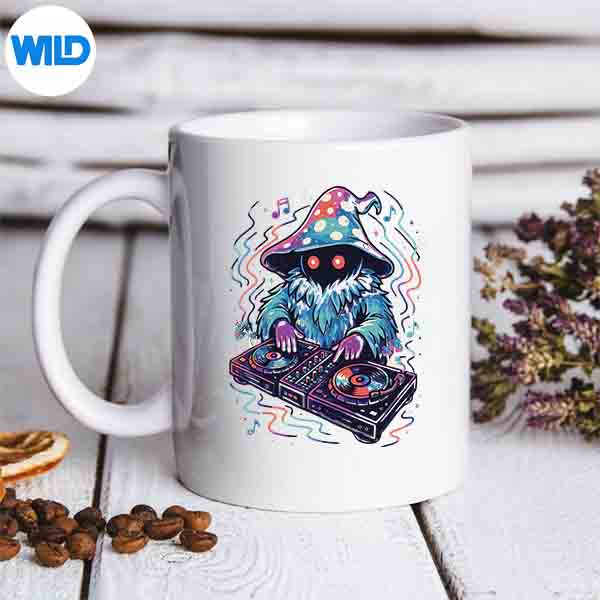 EDM Rave DJ SVG, Edm Ravefestival Electronic Music Trippy Dj SVG - WildSvg