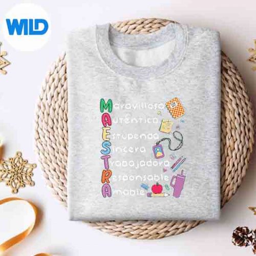 Maestra Teacher SVG, Maestra Spanish Teacher Bilingual Teacher Maestra ...