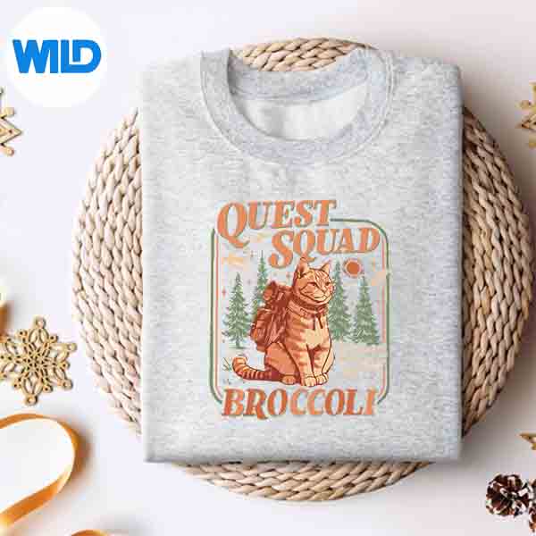 Cat Squad SVG, Quest Fantasy Squad Broccoli Cat SVG - WildSvg