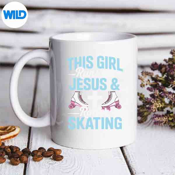 Jesus Roller Skater SVG, Roller Skater This Girl Runs On Jesus Roller ...