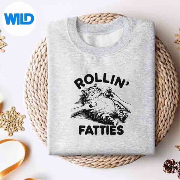 Rollin Fatties Cat SVG, Rollin Fatties Cat Meme Weed Humor SVG - WildSvg