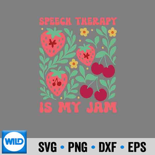 Speech Jam SVG, Speech Therapy Is My Jam Boho Speech Pathology Slp SVG ...