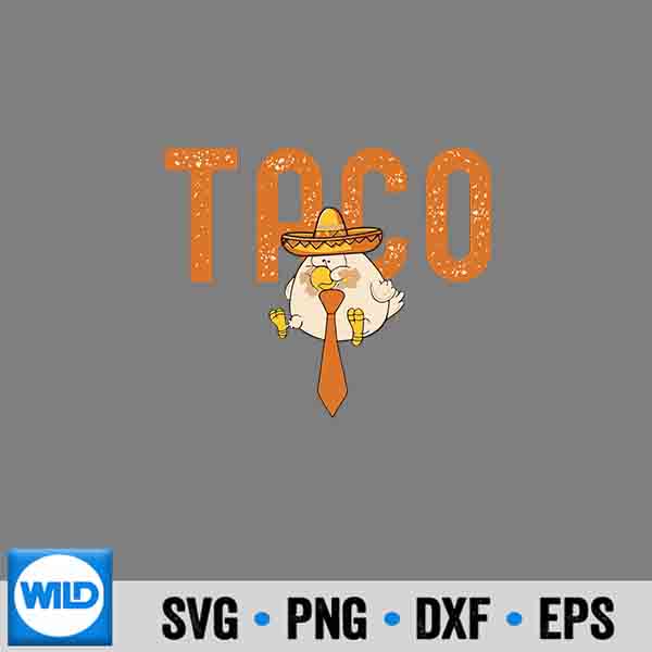 Taco Trend SVG, Taco Trump Always Chickens Out Trendy Chicken Taco SVG ...