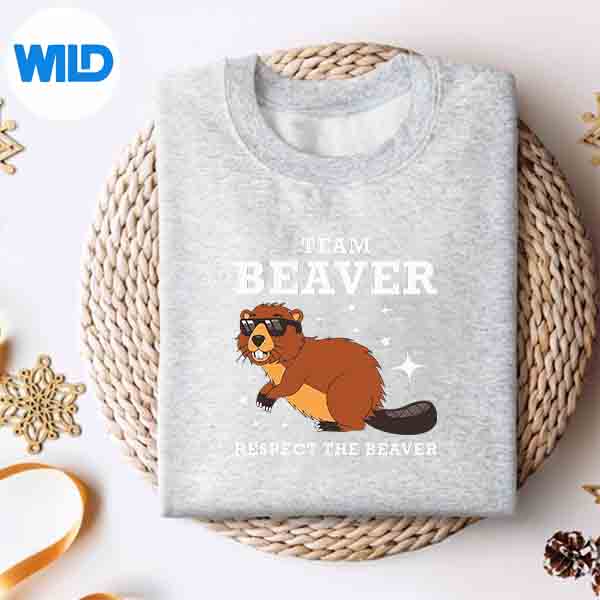 Team Beaver SVG, Team Beaver Cool Cartoon Respect The Beaver SVG - WildSvg