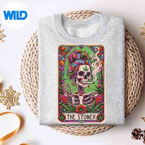Stoner Tarot Weed SVG, The Stoner Retro Style 420 Cannabis Weed ...