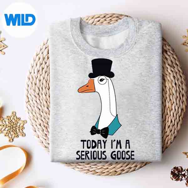 Goose Mode SVG, Today Im A Serious Goose Serious Goose SVG - WildSvg