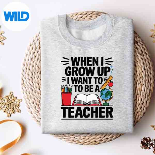 When I Grow Up I Want To Be A Teacher Future Educator Digital Download ...