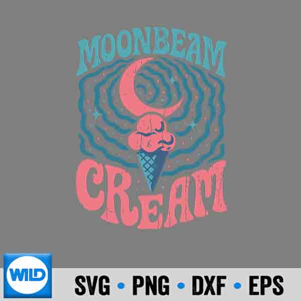 moonbeam ice cream SVG, Moonbeam Ice Cream Retro Style Ice Cream Lover ...